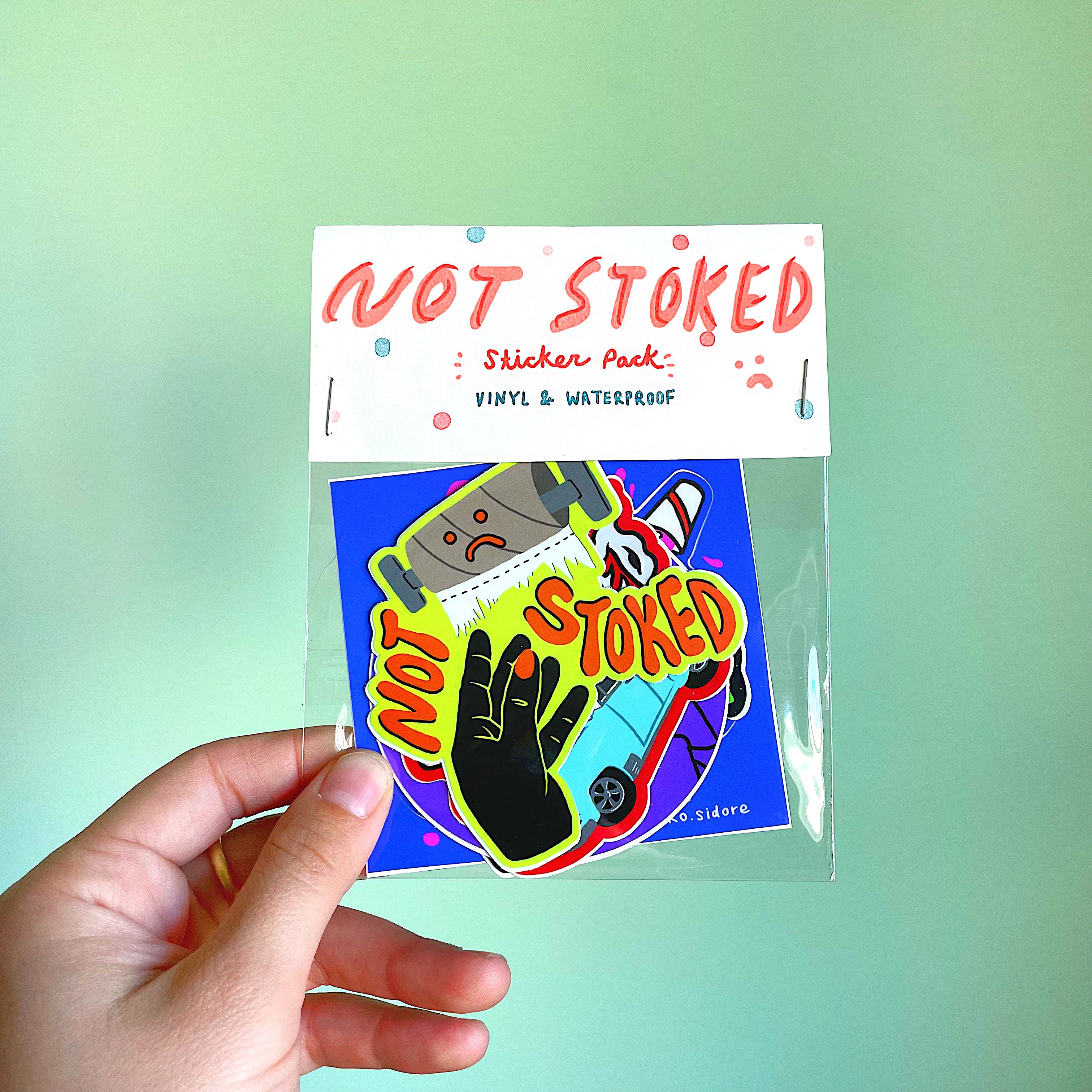 NOT STOKED Assorted Vinyl Sticker Pack – tamikosidore